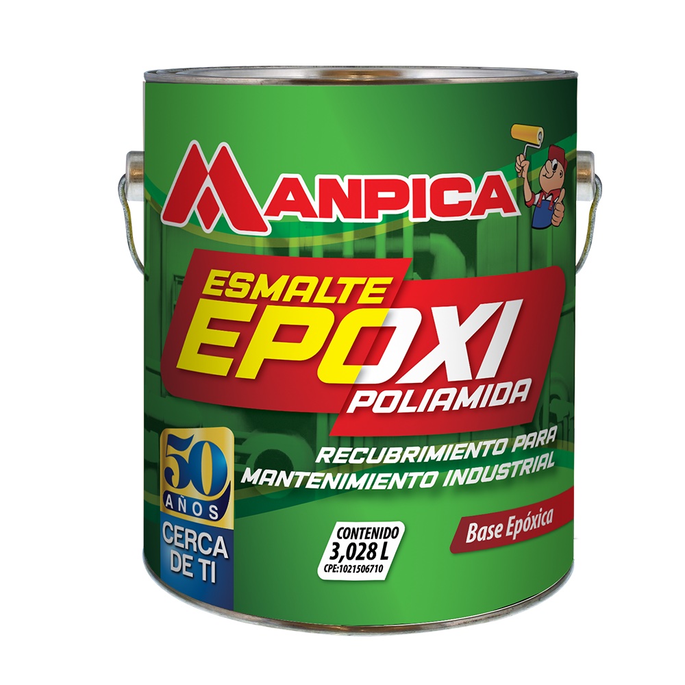 Esmalte Epoxi Poliamida Base Y Catalizador Manpica Galón